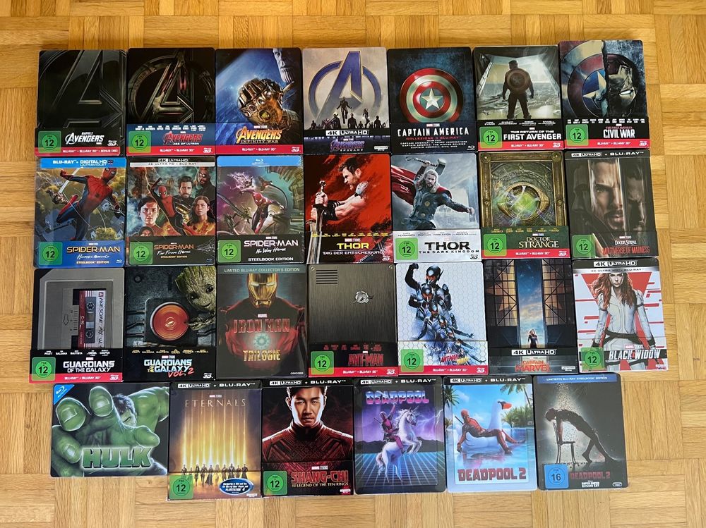 Marvel - MCU - Steelbook Sammlung | Kaufen auf Ricardo