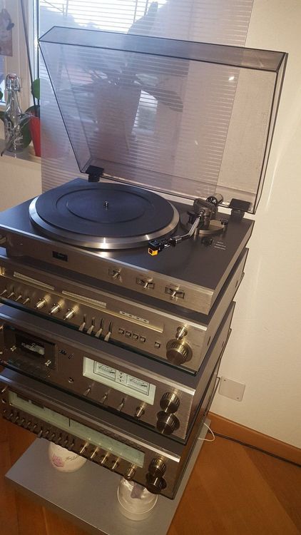 Stereo Anlage ITT Hi-Fi 80er Serie Vintage & Hi-Fi Glas Rack (Gebraucht ...
