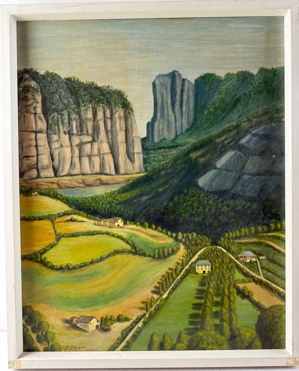 Schönes Ölgemälde Berglandschaft Schweizer Maler signiert... (Gebraucht) in Neuhausen am ...