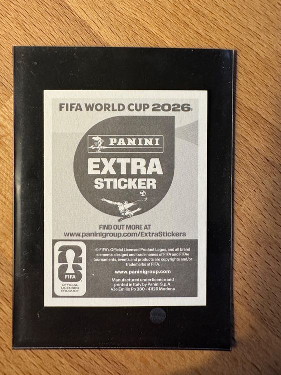 Panini Extra Sticker Ronaldo Gold! (Neu und originalverpackt) in ...