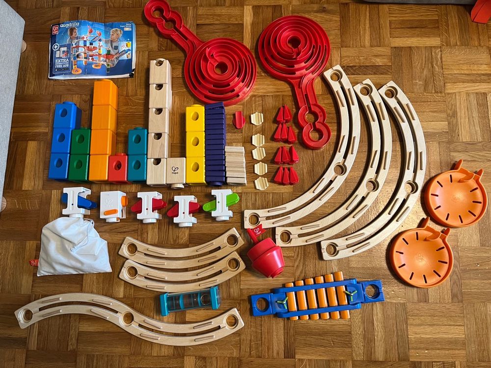 Hape E6024 - Super Spiralburg, Quadrilla Kugelbahn gem Fotos (Gebraucht ...