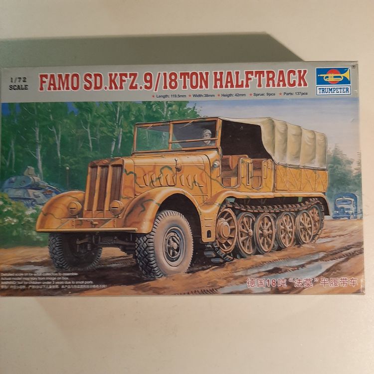 37 ... Sd.Kfz. 9 FAMO 18to Half Track ... Trumpeter 07203 (Gebraucht) in Bonstetten für CHF 23 ...