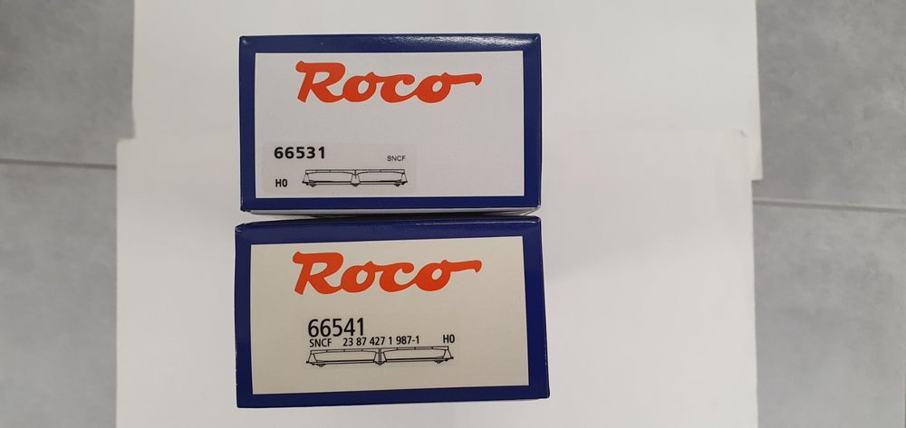 Roco 66531 & 66541 SNCF TA378 Autotransportwagen STVA (Neu und ...