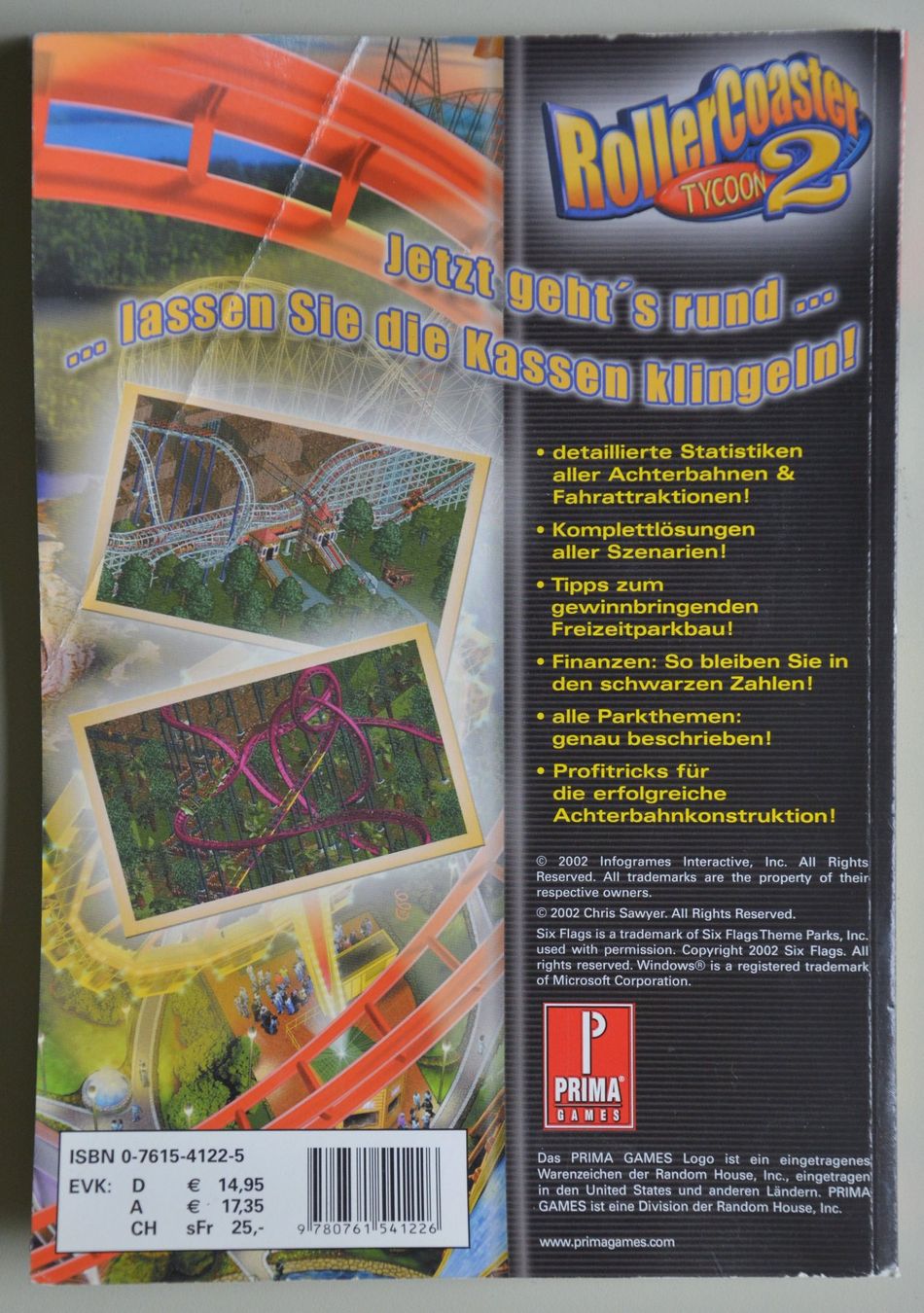 PC game: Roller Coaster Tycoon 2 – offizielles Lösungsbuch (Gebraucht ...