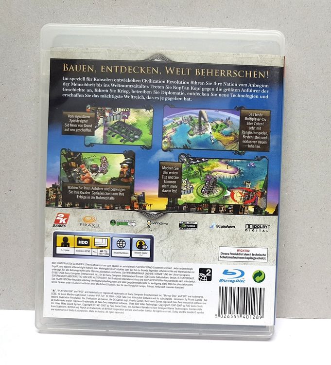 Sid Meier's Civilization Revolution Bauen Entdecken PS3 (Gebraucht) in ...