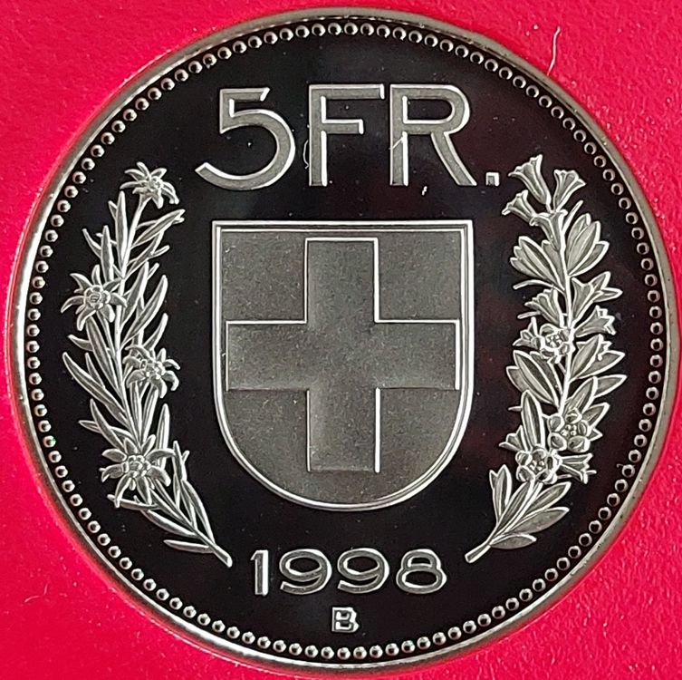 5 Franken Schweiz 1998 pp | Kaufen auf Ricardo