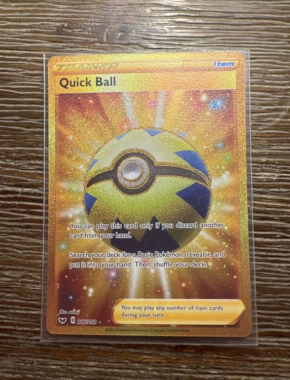 Quick Ball Secret Rare Full Art Trainer Pokémon Card (Neu (gemäss ...