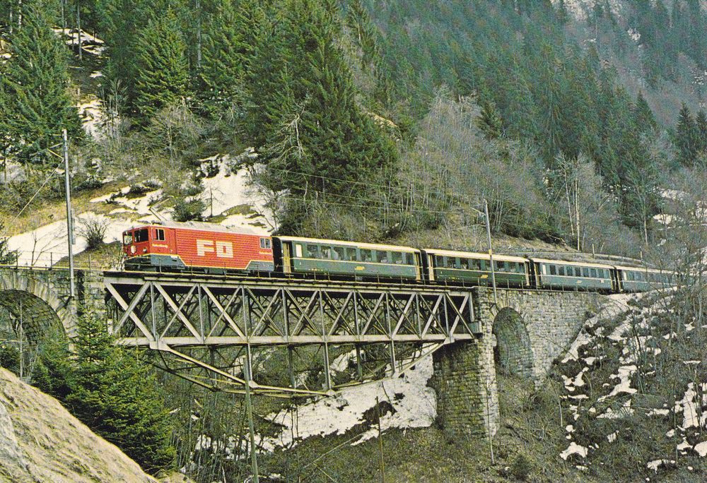 FO Furka Oberalp Bahn Ge 4/4 81 auf der RhB 1980 | Kaufen auf Ricardo