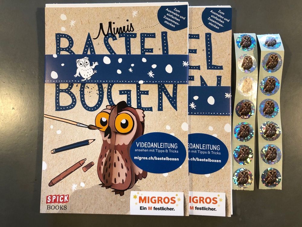 Migros Mimis Bastelbox Bogen 16 Sticker (Neu und originalverpackt) in ...