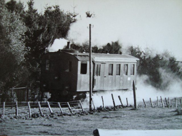 CJ Chemins de fer du Jura. Dampftriebwagen CFZm 1/3 Nr. 5 (Neu und ...