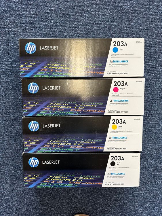 Drucker HP Color Laser Jet Pro MFP M281fdn + 4 neue Toner | Kaufen auf ...