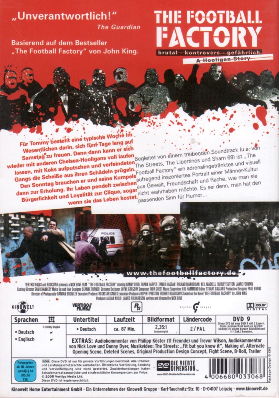 DVD: The Football Factory (mit: Danny Dyer, Frank Harper) (Gebraucht ...