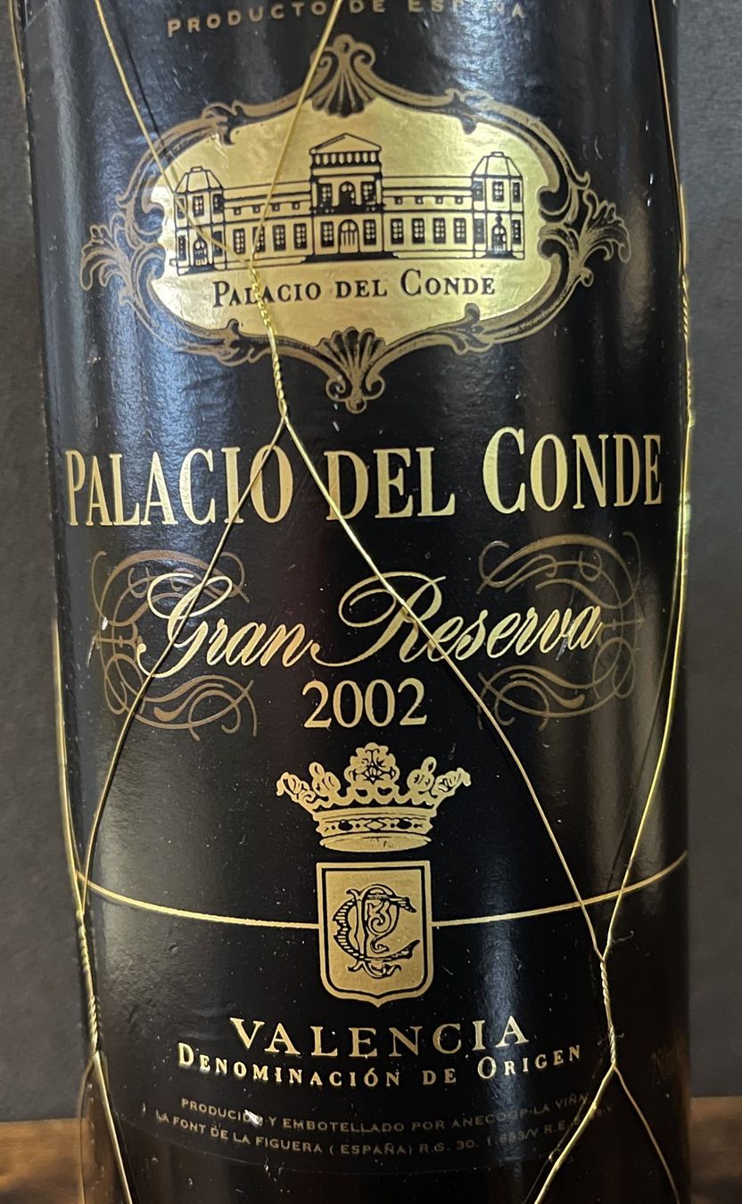 2002 Palacio del Conde Valencia Gran Reserva (Nuovo e nell'imballaggio ...