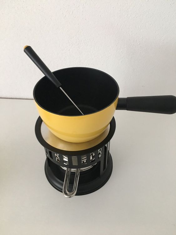 Mini-Fondue-Set - Pfanne für Käse oder Fleisch-tolles Design (Neu ...