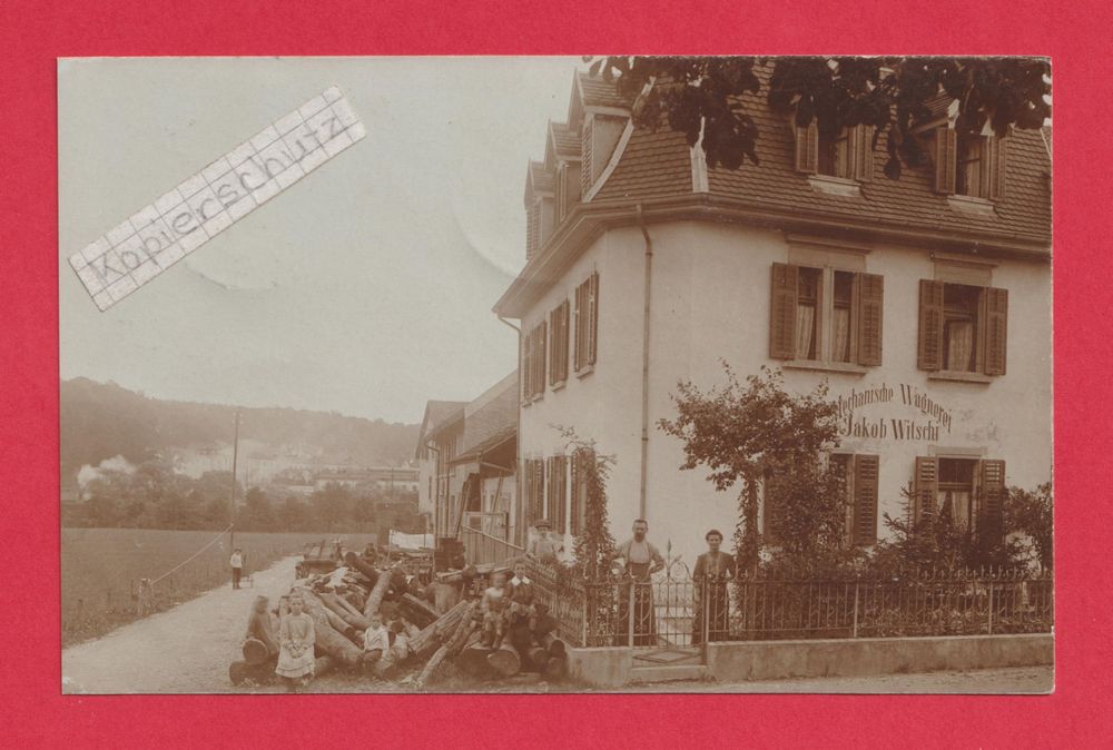 Olten (SO) Echt-Foto-AK Mechanische Wagnerei Jak.Witschi (Gebraucht) in Zürich für CHF 60 – mit ...