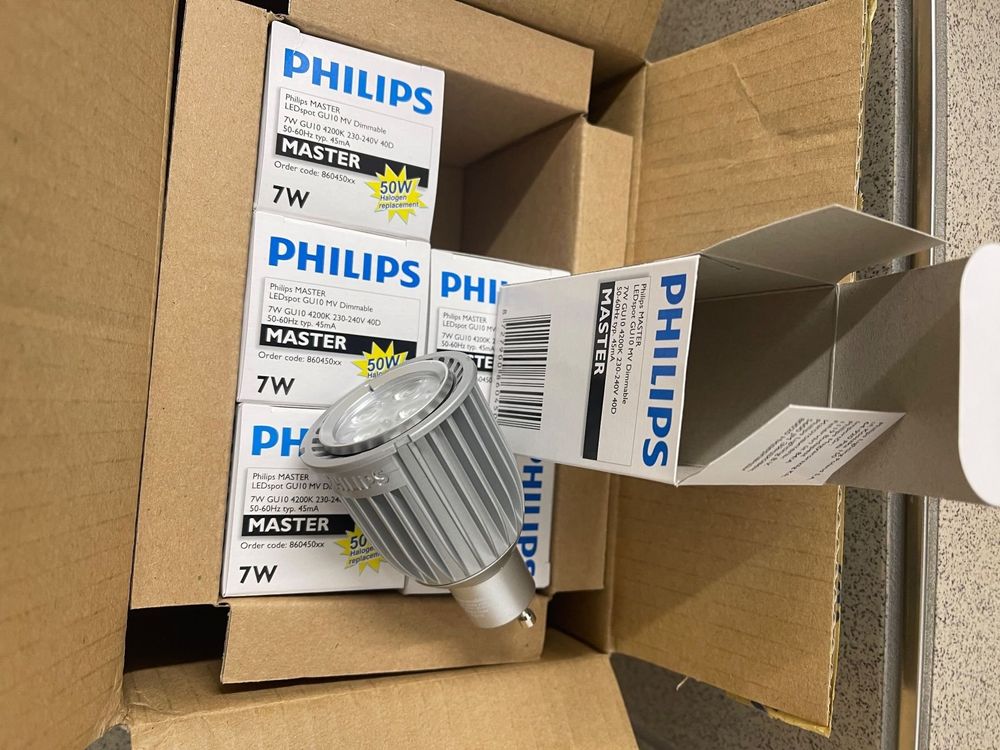 Philips Master LEDspot MV 7-50W GU10 230V 25° 4200K 40D dimb (Neu und ...