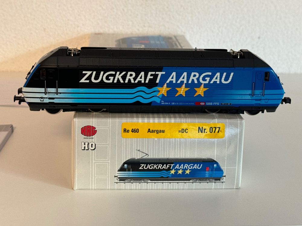 HAG SBB Re 460 034-2 Zugkraft Aargau ESU V5 SOUND LED (Gebraucht) in ...