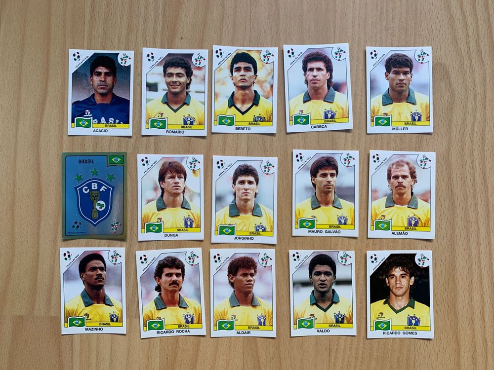 Panini Football Sticker WM Italia 90 - Brasil/Brasilien (Gebraucht) in ...
