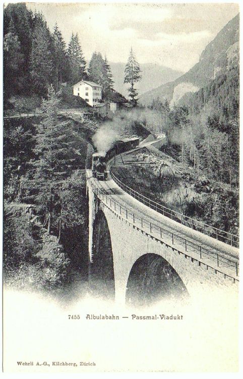 ALBULABAHN Passmal-Viadukt mit Dampflokomotive (Neu (gemäss Beschreibung)) in Jona für CHF 19.9 ...