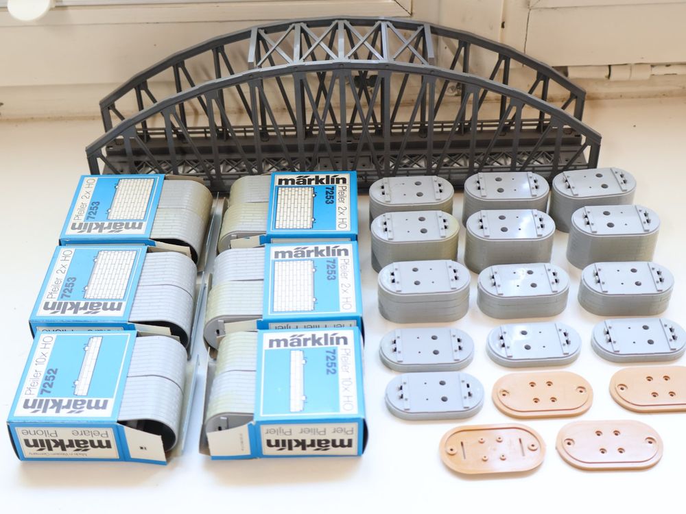 Märklin Bogen-Brücke & viele Pfeiler Set - H0 (Gebraucht) in Winterthur ...