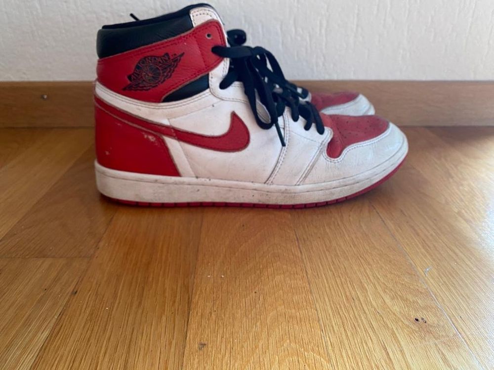 Nike Jordan 1 High Red & White | Kaufen auf Ricardo