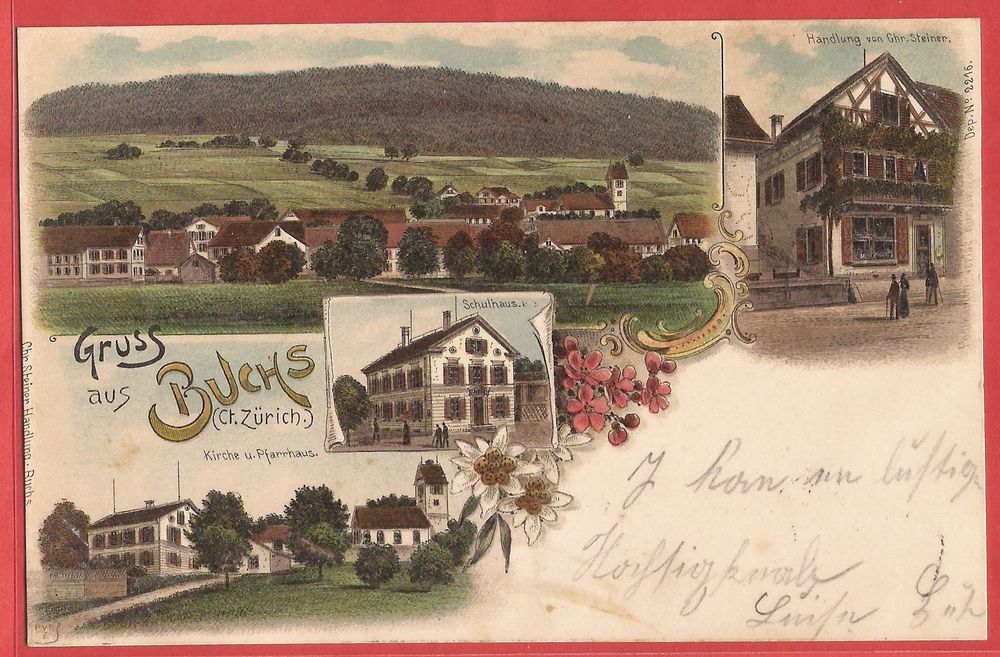 Buchs ZH bei Regensdorf - Litho 1902 | Kaufen auf Ricardo