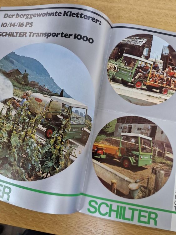Original Prospekt Schilter 1000 Transporter (Gebraucht) in Dürnten für CHF 57 – mit Lieferung ...