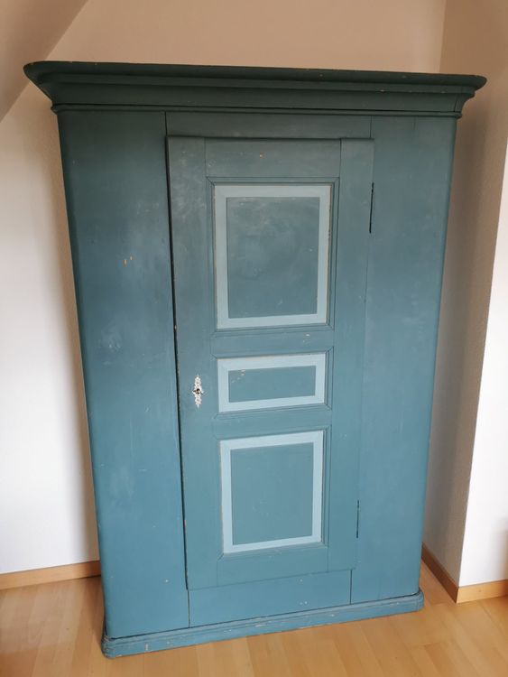 Antikes Bauernschrank Türkis blau 130x185x40 Abholung Bern (Gebraucht) in Toffen für CHF 100 ...