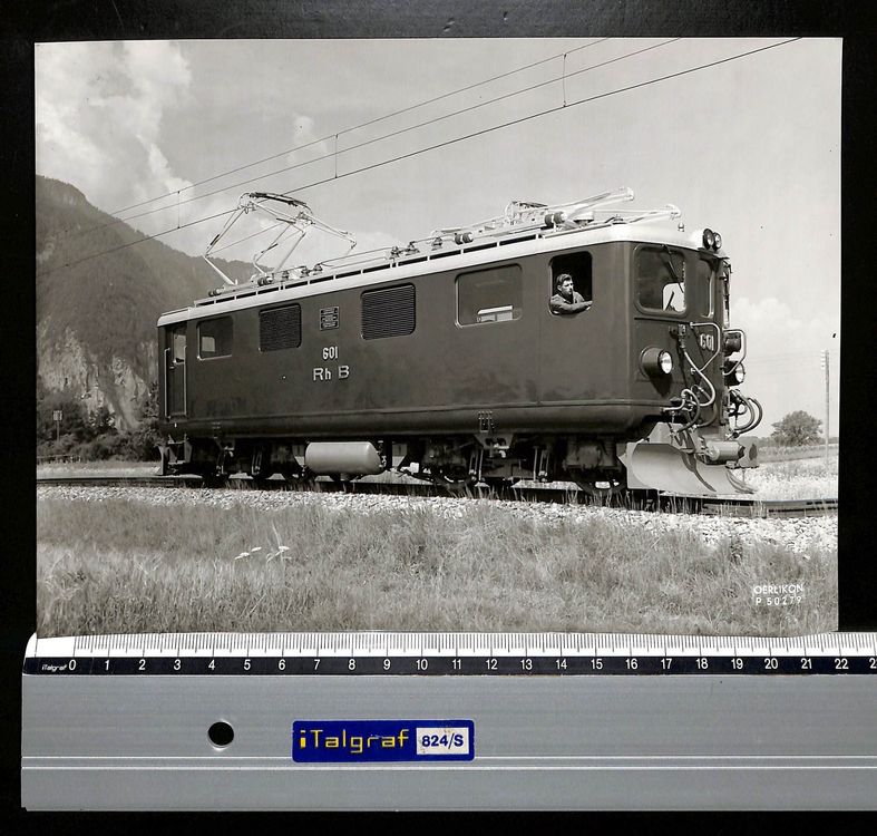 Presse Foto Oerlikon Rhätische Bahn Lok Ge 4/4 I (601) 23x17 (Gebraucht ...