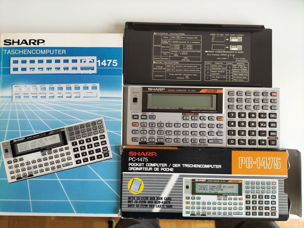 Sharp Pocketcomputer PC-1475 neuwertig (Gebraucht) in für CHF 91 – mit Lieferung auf Ricardo kaufen