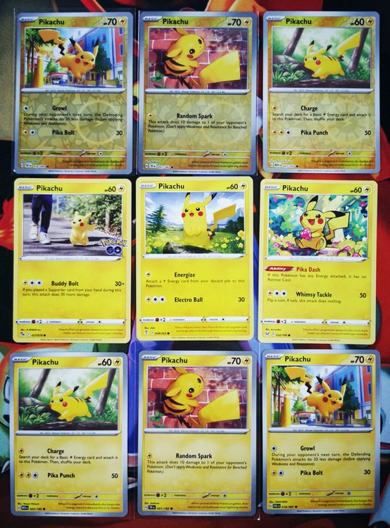 Pokemon 9 Pikachu Different (Neu (gemäss Beschreibung)) in Cousset für ...