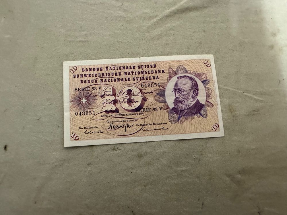 Alte Banknoten 10Fr. 1977 Nr 73 | Kaufen auf Ricardo
