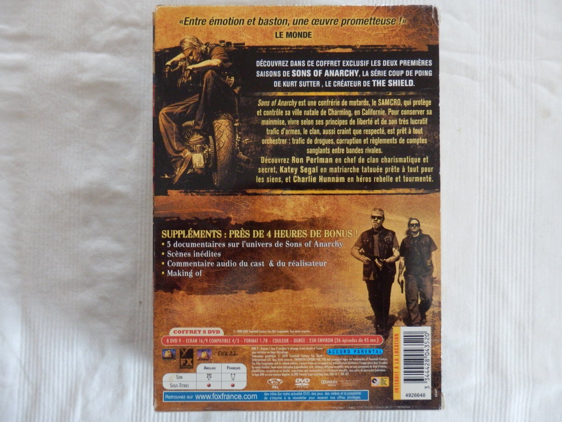 DVD Sons of Anarchy les 5 saisons (D'occasion) à Hauterive NE pour CHF ...