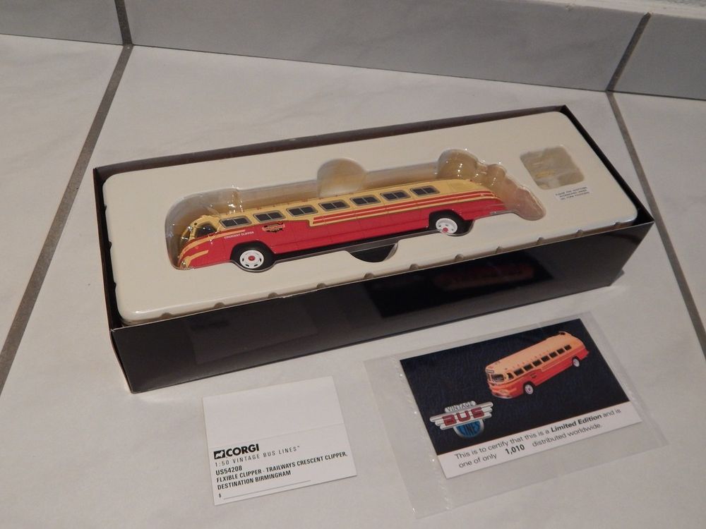 VINTAGE BUS LINES - FLXIBLE CLIPPER TRAILWAYS-CORGI (Neu und ...