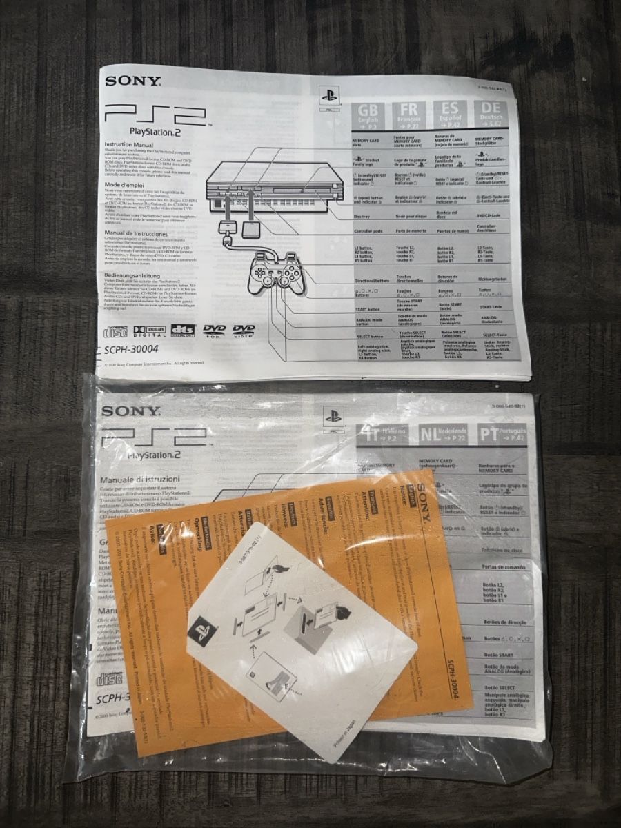 Sony Playstation 2 PS2 Handbuch/Manual SCPH-30004 Original (Neu (gemäss ...