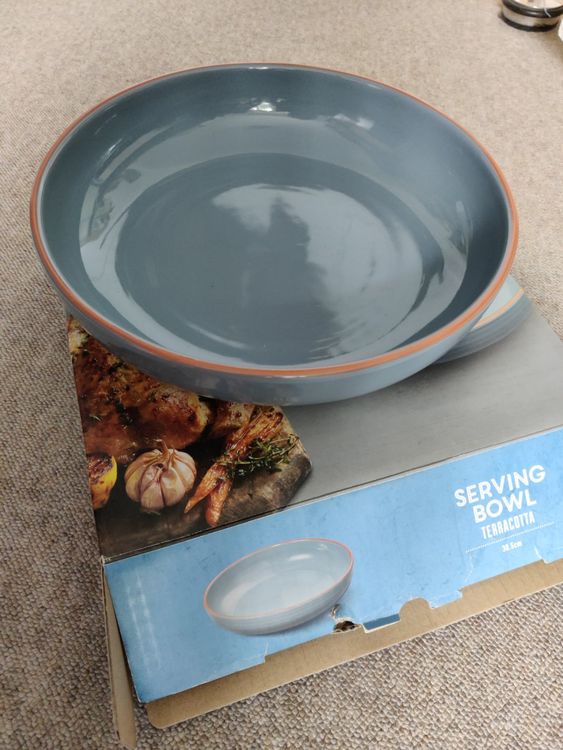 Jamie Oliver Serving Bowl Terracotta / Schale 30.5cm - blau (Neu und ...
