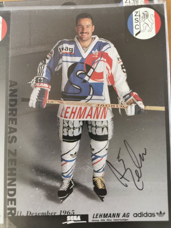 Signierte Autogrammkarte Andreas Zehnder ZSC Lions (Gebraucht) in Spiez ...