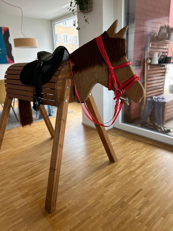 Grosses Holzpferd Höhe 118cm | Kaufen auf Ricardo