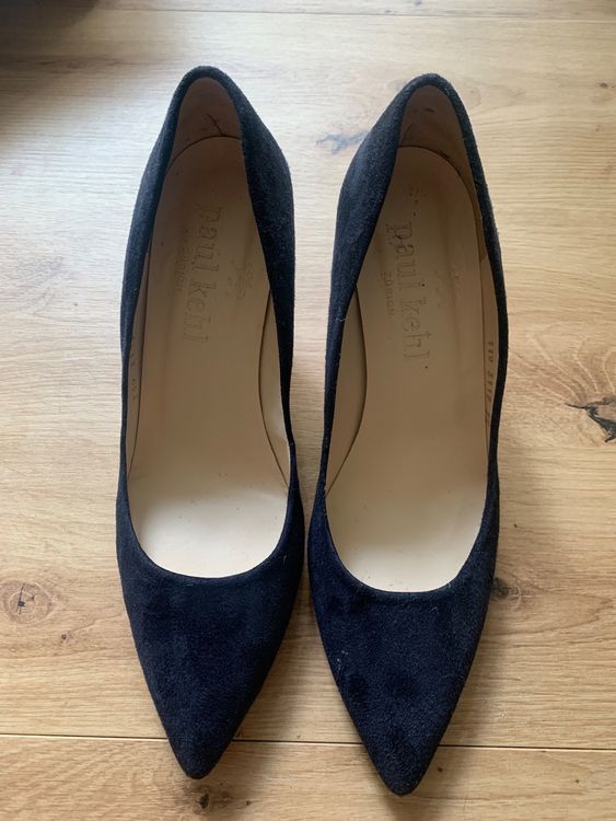 Wildleder Pumps von Paul Kehl Gr. 39, dunkelblau, High Heels (Neu ...