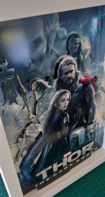 Thor: The Dark World Movie Poster Shadow Box Diorama (Neu (gemäss ...