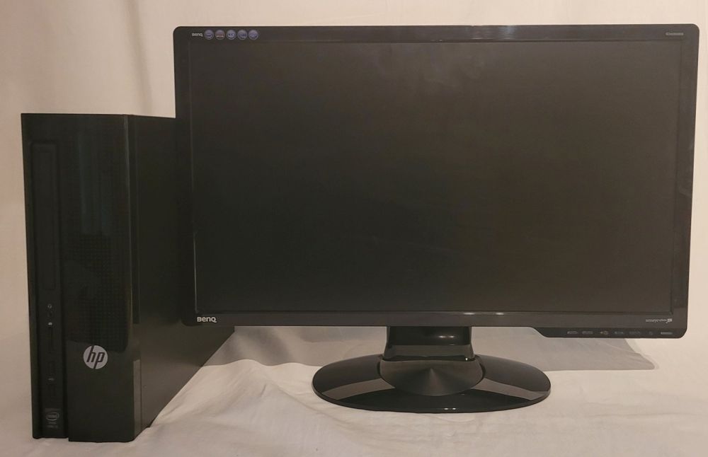 HP Desktop mit DVD-Laufwerk und 24“-Monitor BENQ | Kaufen auf Ricardo