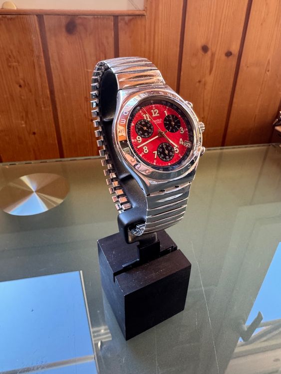 Swatch Irony Chrono*YCS405D*SECRET AGENT RED*(Ø40 mm) (Gebraucht) in ...