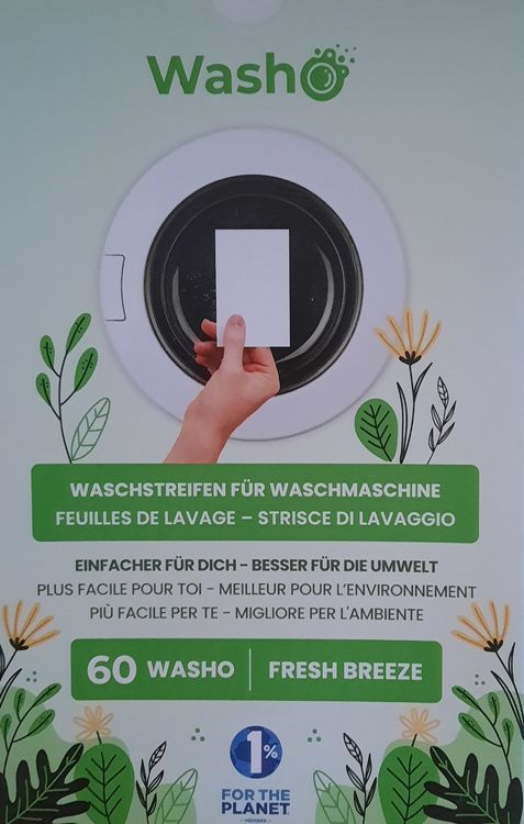60 Washo Waschstreifen, Fresh Breeze (Neu und originalverpackt) in Berg TG für CHF 10 – mit ...