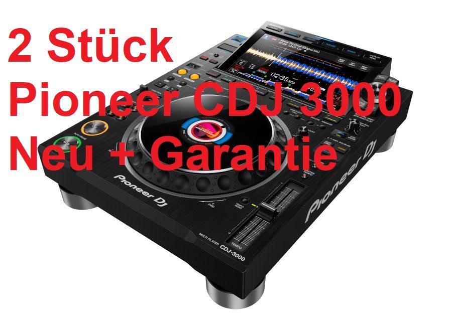 2 Stück Pioneer CDJ 3000 DJ Player Neu Original Garantie 3J. (Neu und ...