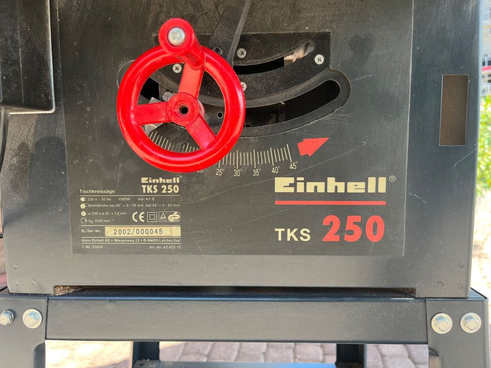 Einhell TSK 250 Tischkreissäge mit Gestell und viel Zubehör (Gebraucht) in Fehraltorf für CHF 91 ...