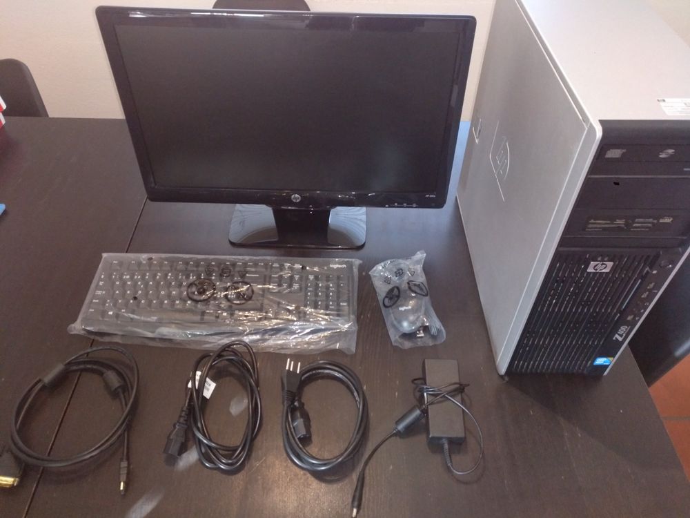 HP Z400, PRO SSD mit HP 23" Monitor + neue Logitech Kombi (Gebraucht ...