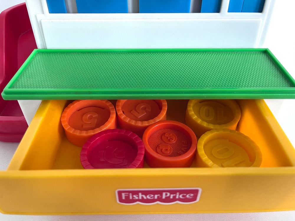 Vintage Fisher-Price Kasse Registrierkasse Spielzeug 1980er (Gebraucht ...