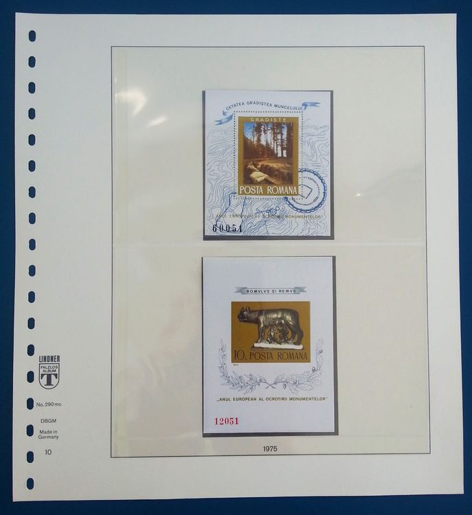 Briefmarken RUMÄNIEN DENKMALSCHUTZ 1975 Remus & Romulus (Gebraucht) in ...