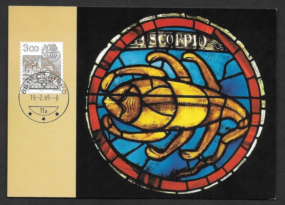 Maximumkarte Nr. 691 Skorpion Orts-ET Corippo 19.2.1985 (Neu (gemäss ...