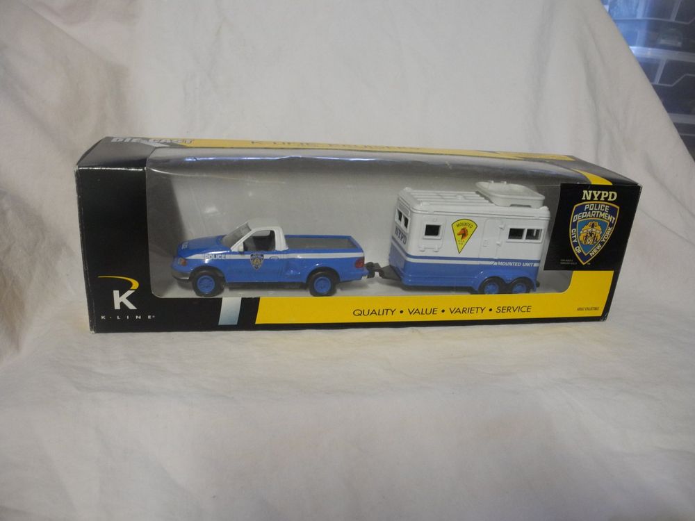 K-LINE KRUISERS K-94904 NYPD POLICE PICK-UP + HORSE TRAILER (Neu und ...